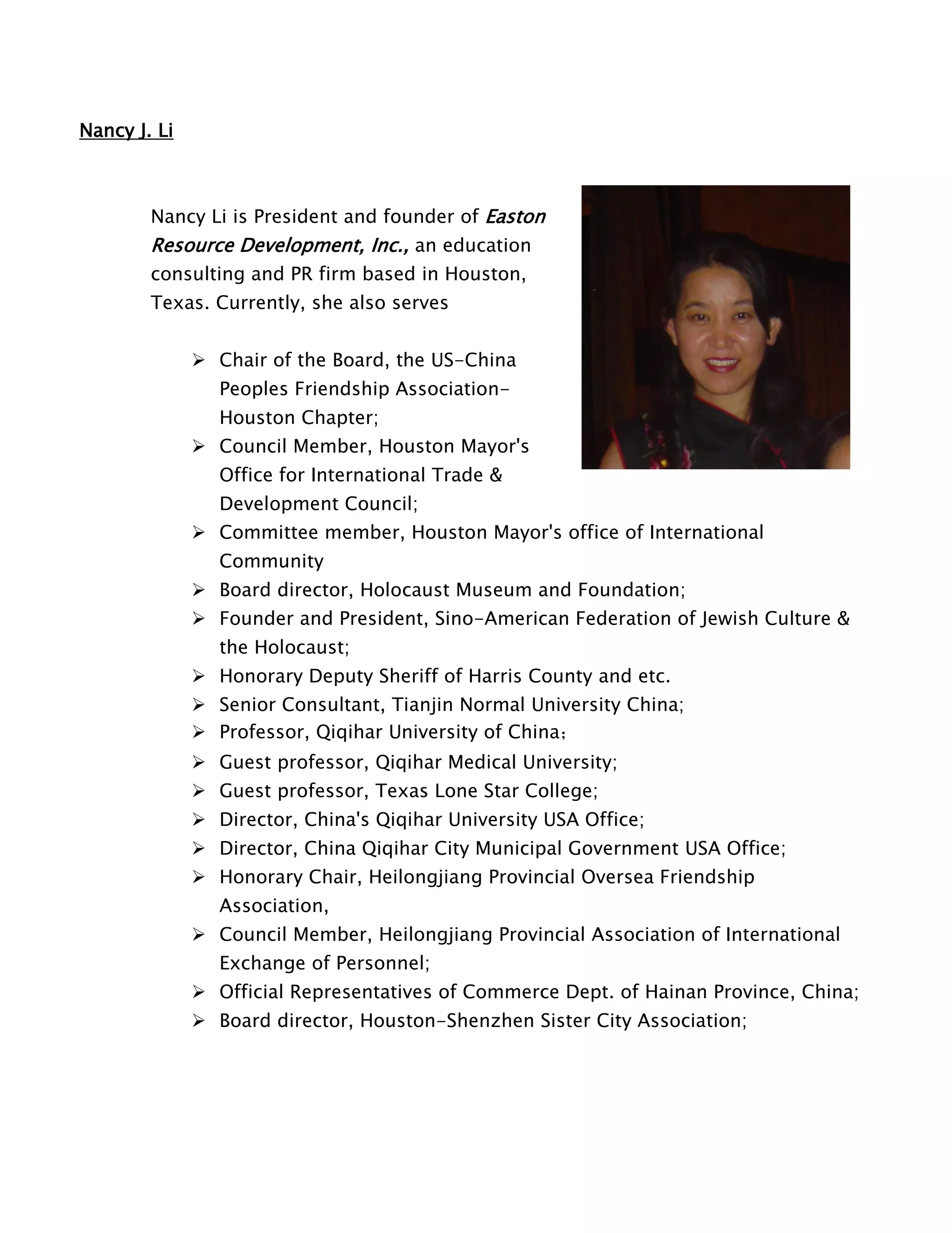 Soner Tarim of Gulen Harmony Schools Wife Nancy Li | PDF