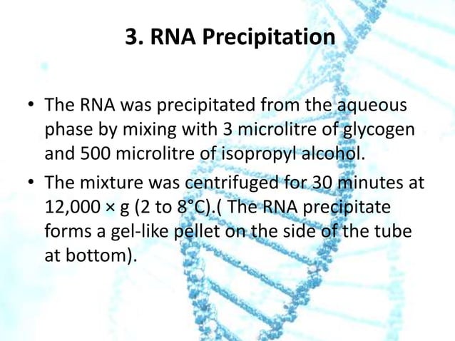 ISOLATION OF RNA | PPTX