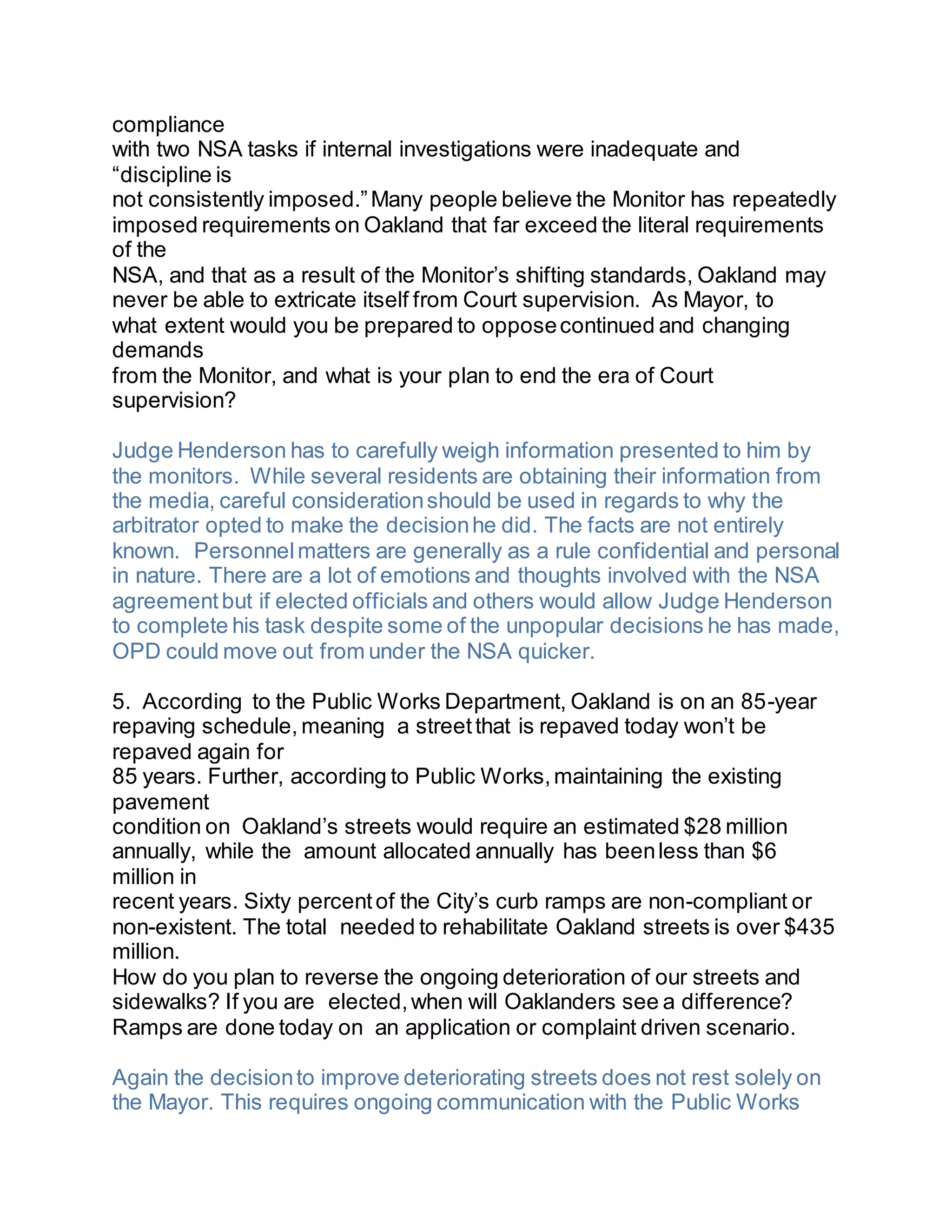 Nancy sidebotham questionnaire responses | DOCX