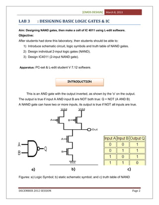 Nand 4011 design | PDF