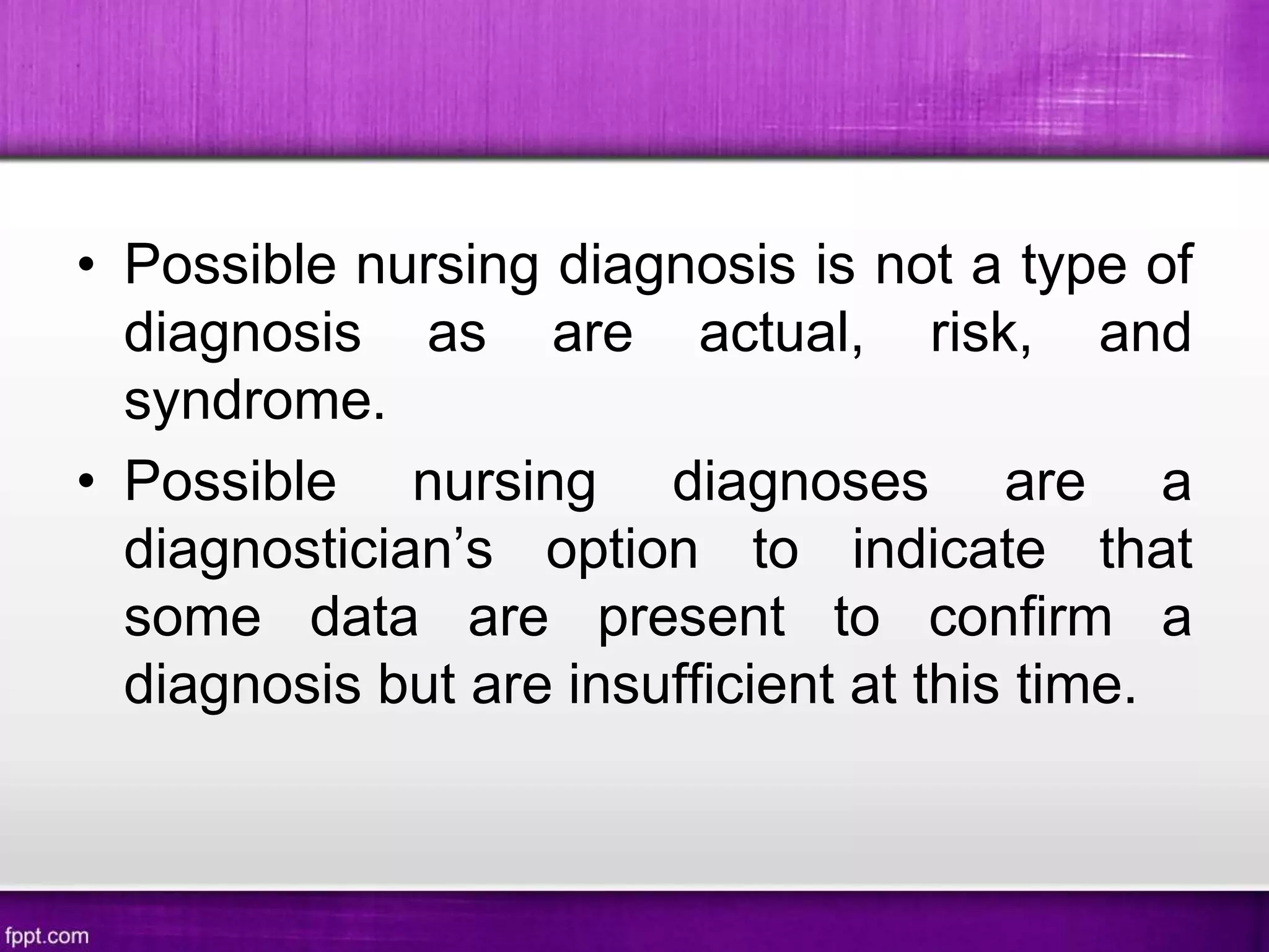 Types of NANDA-I Nursing Diagnosis | PPT