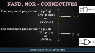 NAND and NOR connectives | PDF