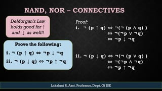 NAND and NOR connectives | PDF
