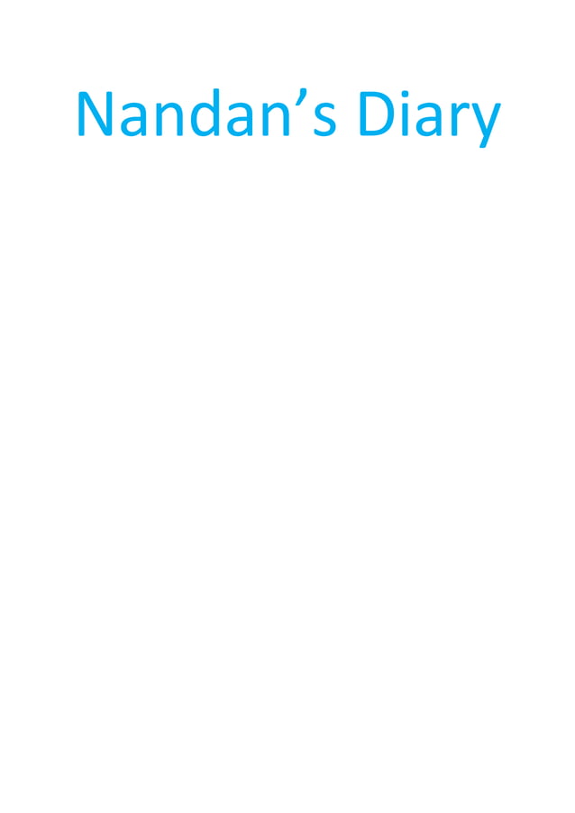 Nandan's diary | PDF