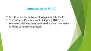 Nandan T M SDLC Phases and roles pptNaan | PPTX