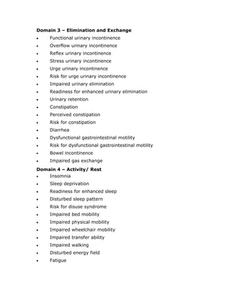 Nanda nursing diagnosis list 2012 | PDF