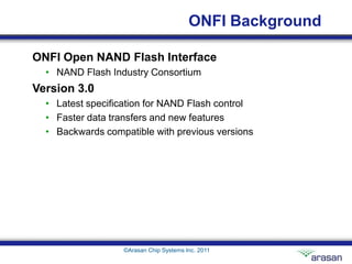 ONFI 3.0 NAND Flash Controller | PPTX