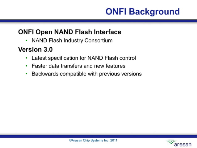 ONFI 3.0 NAND Flash Controller | PPTX | Operating Systems | Computer Software and Applications