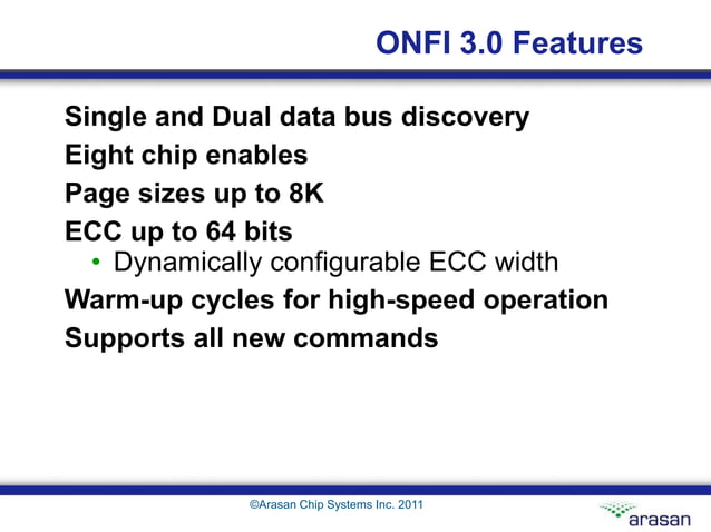 ONFI 3.0 NAND Flash Controller | PPTX | Operating Systems | Computer Software and Applications