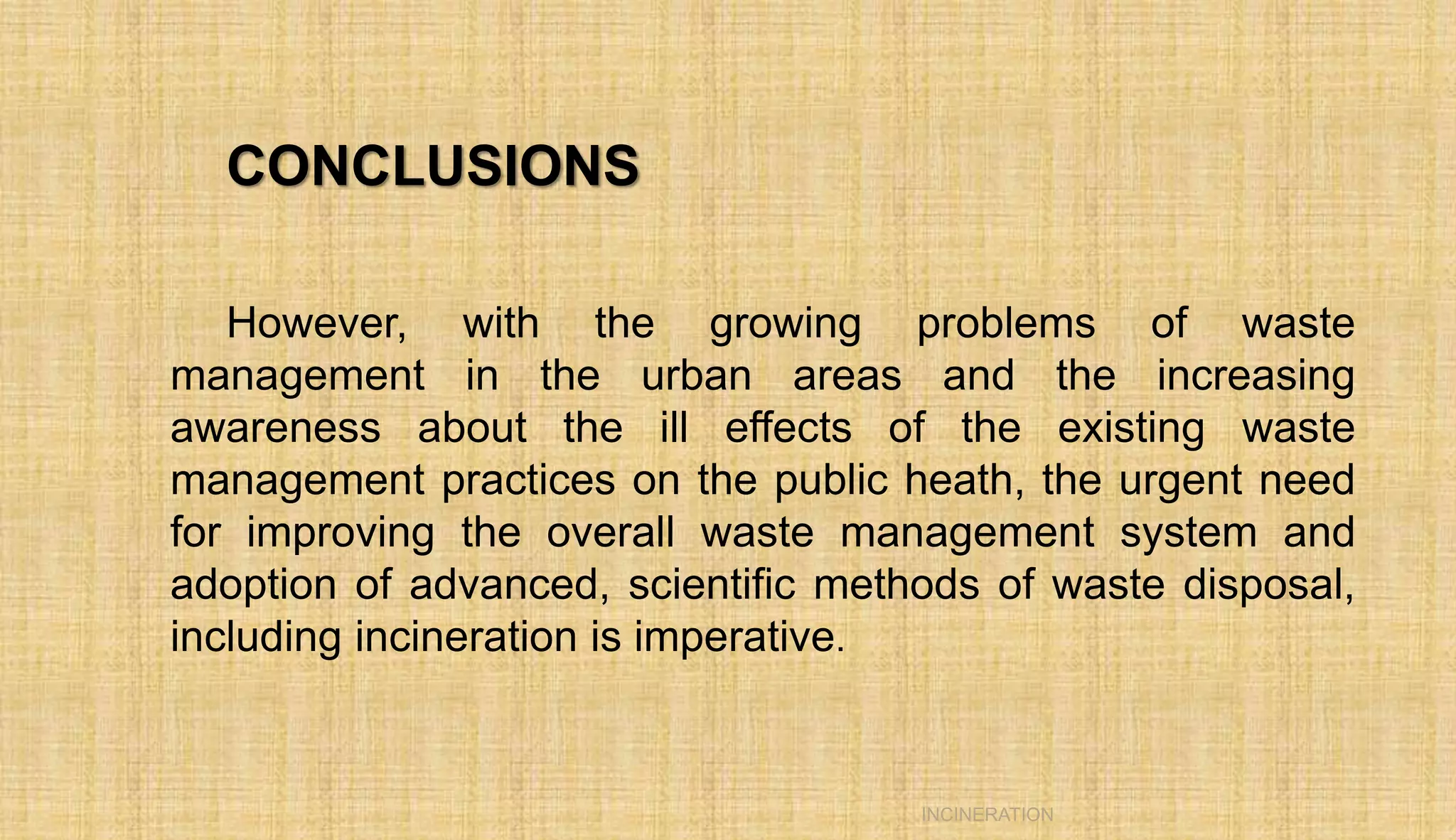 ppt on refuse disposal system and installation | PPTX