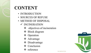 ppt on refuse disposal system and installation | PPTX
