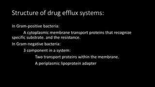 antibiotic resistance via efflux pumps | PPTX