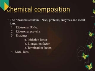 ribosomes seminar preparation - copy | PPTX
