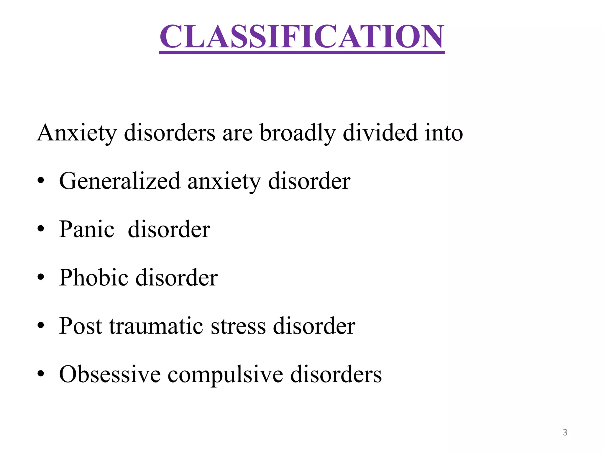 anxiety disorder | PPTX