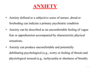 Anxiety Definition