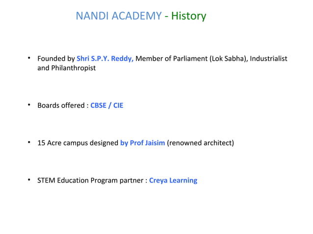 Nandi academy ppt | PPT