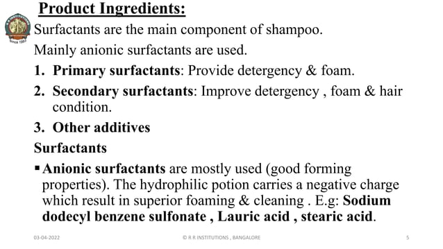 Formulation & Preparation of Shampoos.pptx