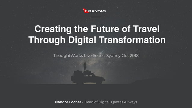 Creating the Future of Airline Travel Through Digital Transformation- Nandor Locher ...