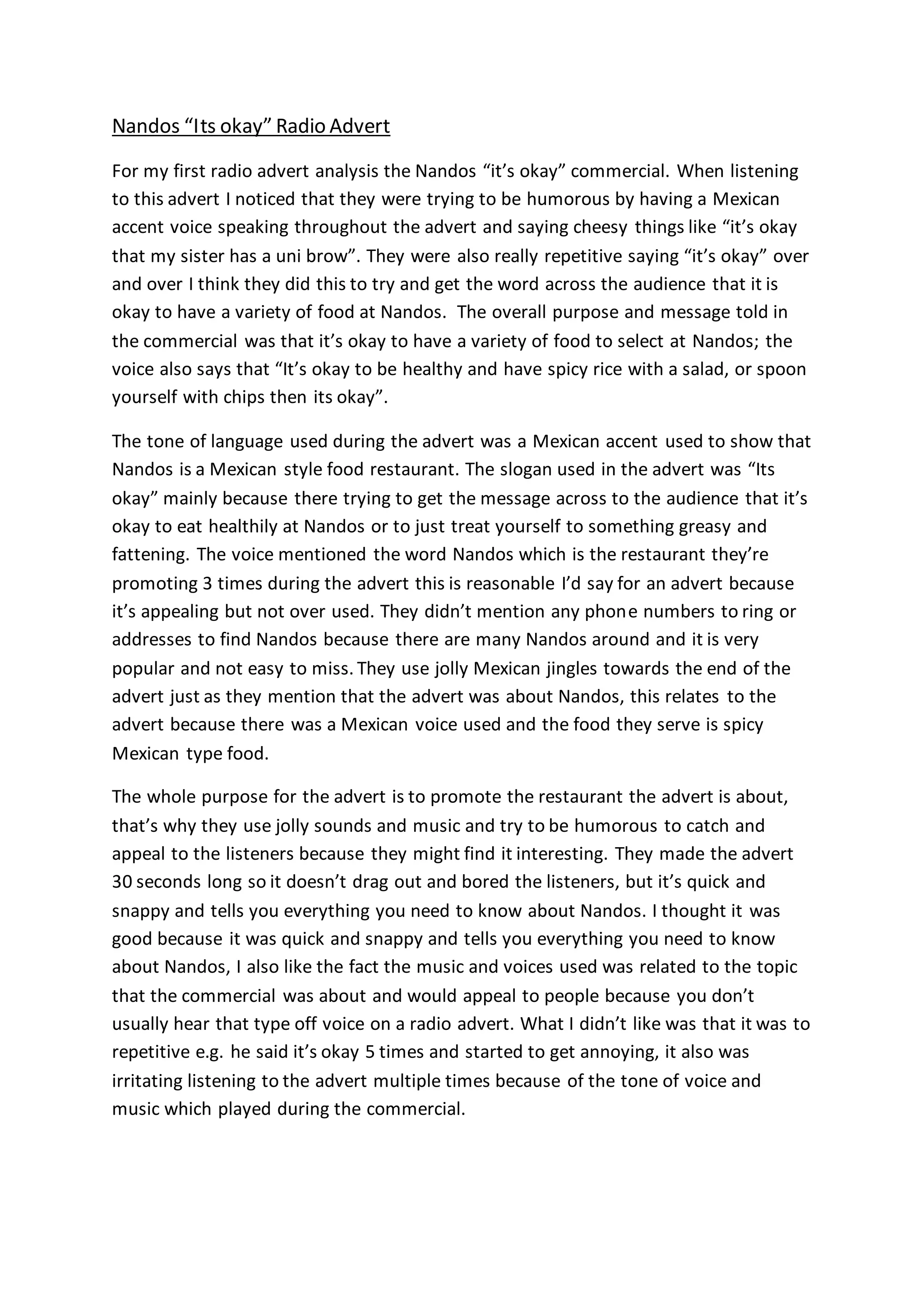 Nandos | DOCX