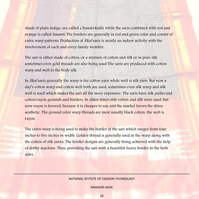 Ilkal Saree, By Nanduri Asha | PDF