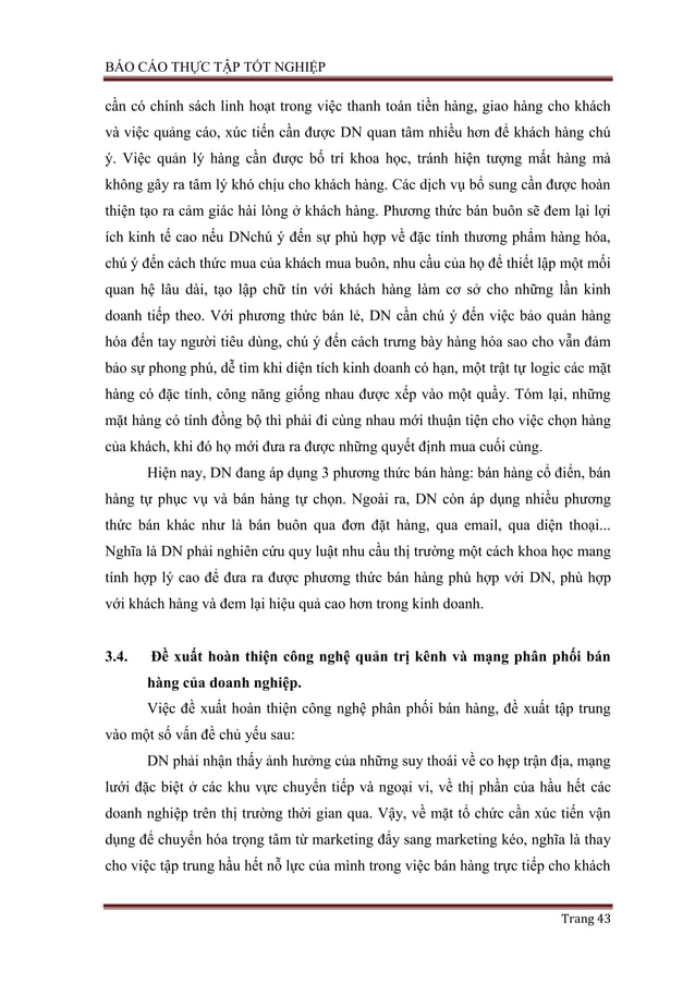 Một số giải pháp nhằm nâng cao hiệu quả bán hàng tại DNTN Châu Phát | DOC