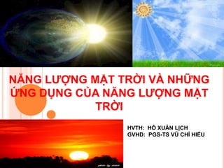 Nang luong mat troi | PPTX