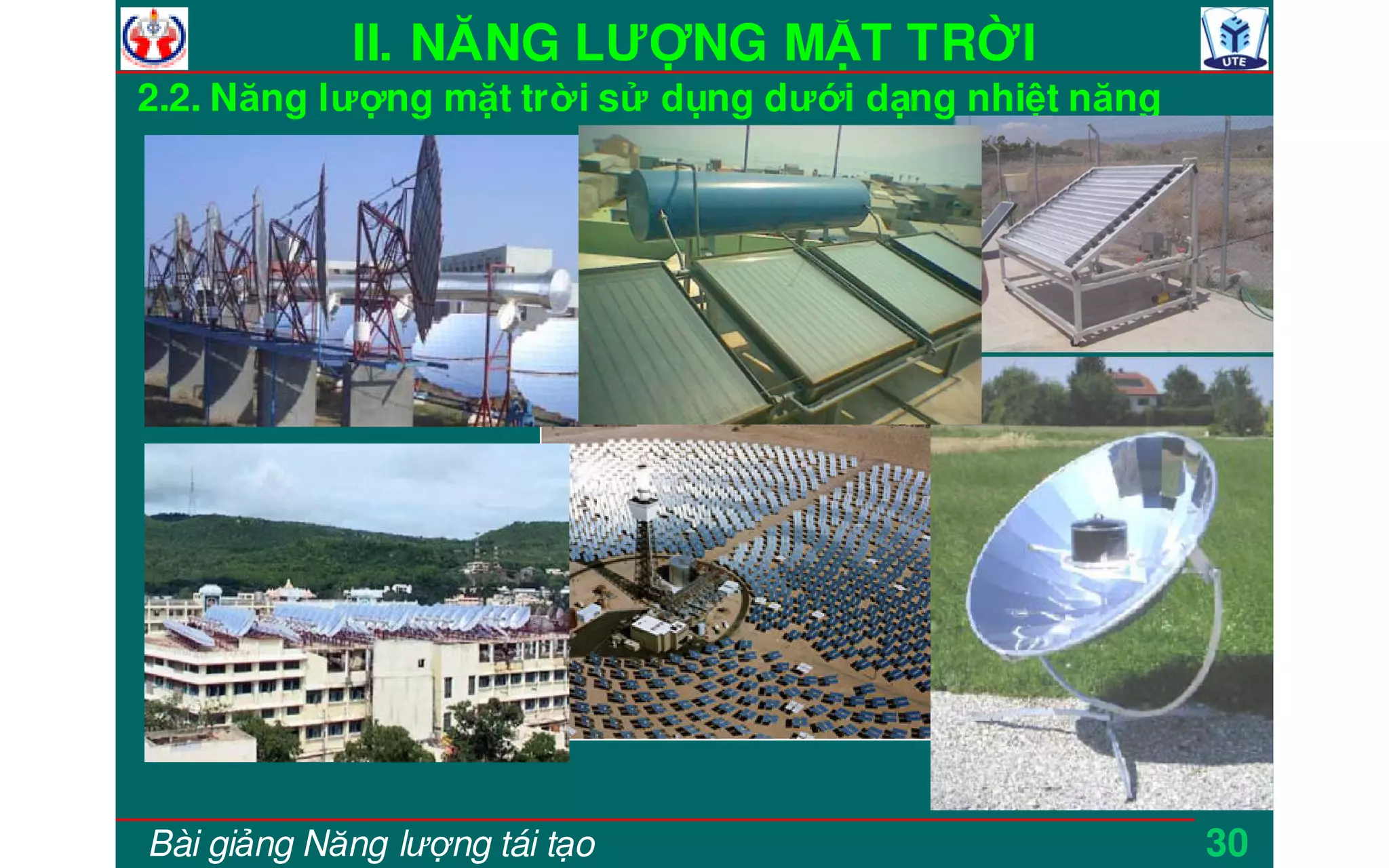 Bài giảng Năng lượng tái tạo-Đại học SPKT TP.HCM