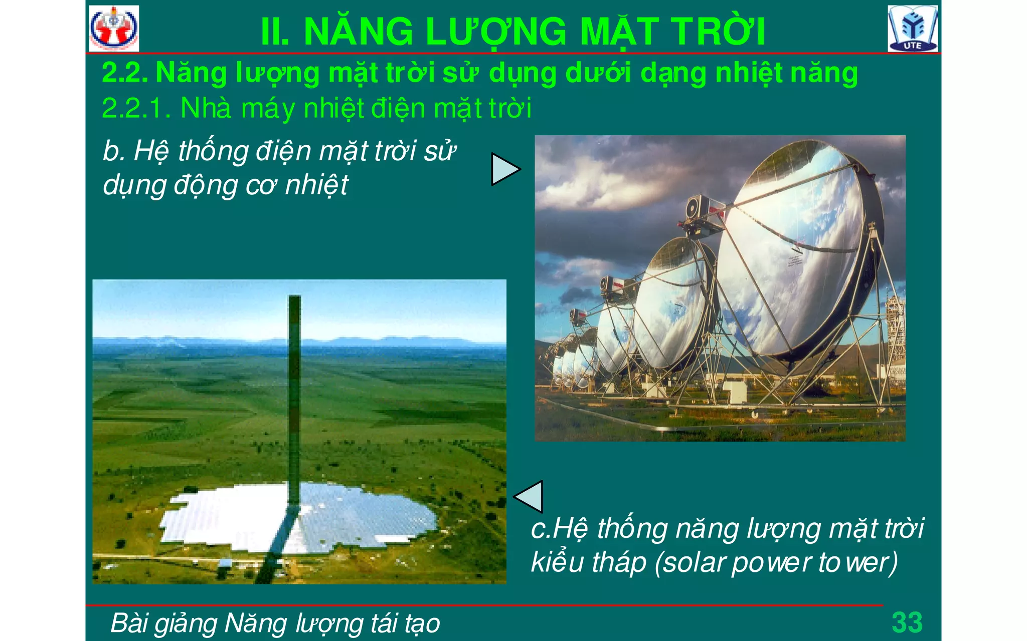 Bài giảng Năng lượng tái tạo-Đại học SPKT TP.HCM