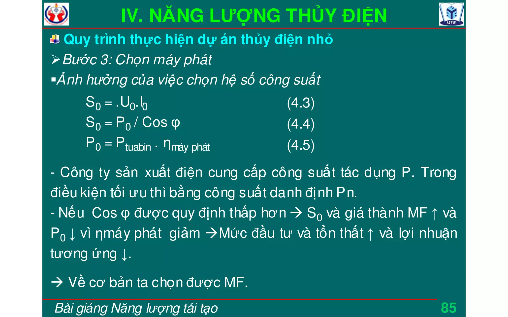 Bài giảng Năng lượng tái tạo-Đại học SPKT TP.HCM