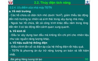 Bài giảng Năng lượng tái tạo-Đại học SPKT TP.HCM