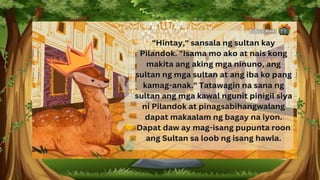 Nang maging Sultan si Pilandok grade 7.pptx