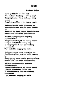 Nang wala kana | PDF