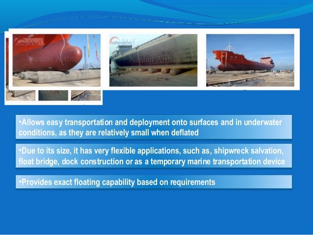 ship launching airbags