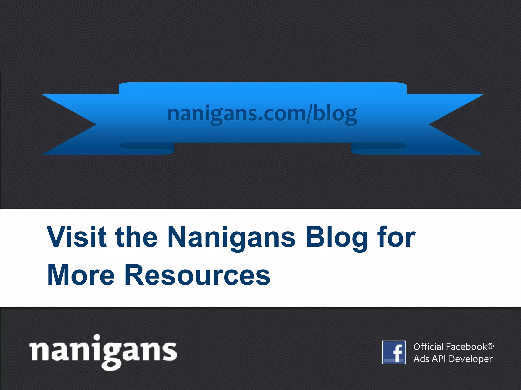 Nanigans: Ad Optimization 101 | PPTX