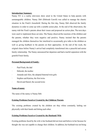 Nanny 911 Approach on Parenting | PDF