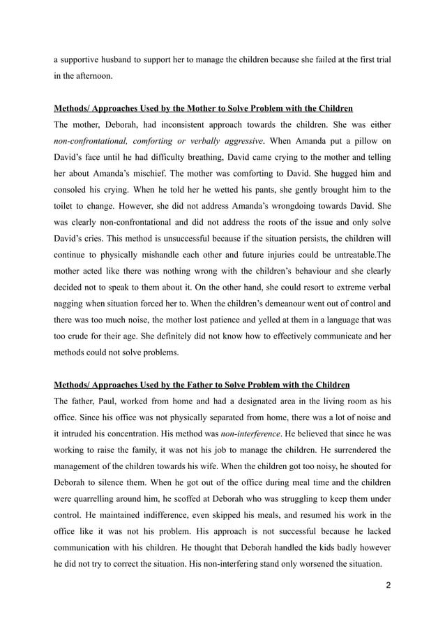 Nanny 911 Approach on Parenting | PDF