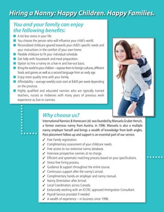 Nanny hiring guide 2015 | PDF