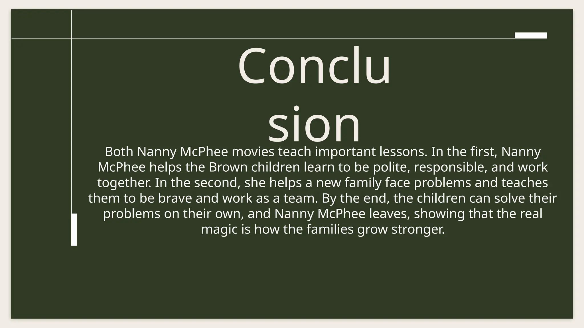 nanny mcphee movie in power point to understand character | PPTX