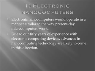 An Introduction to Nano computers | PPT