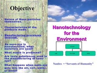 Nanotechnology for the Environment | PPT