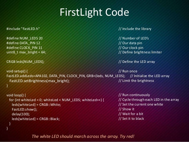Programming Addressable LED Strips