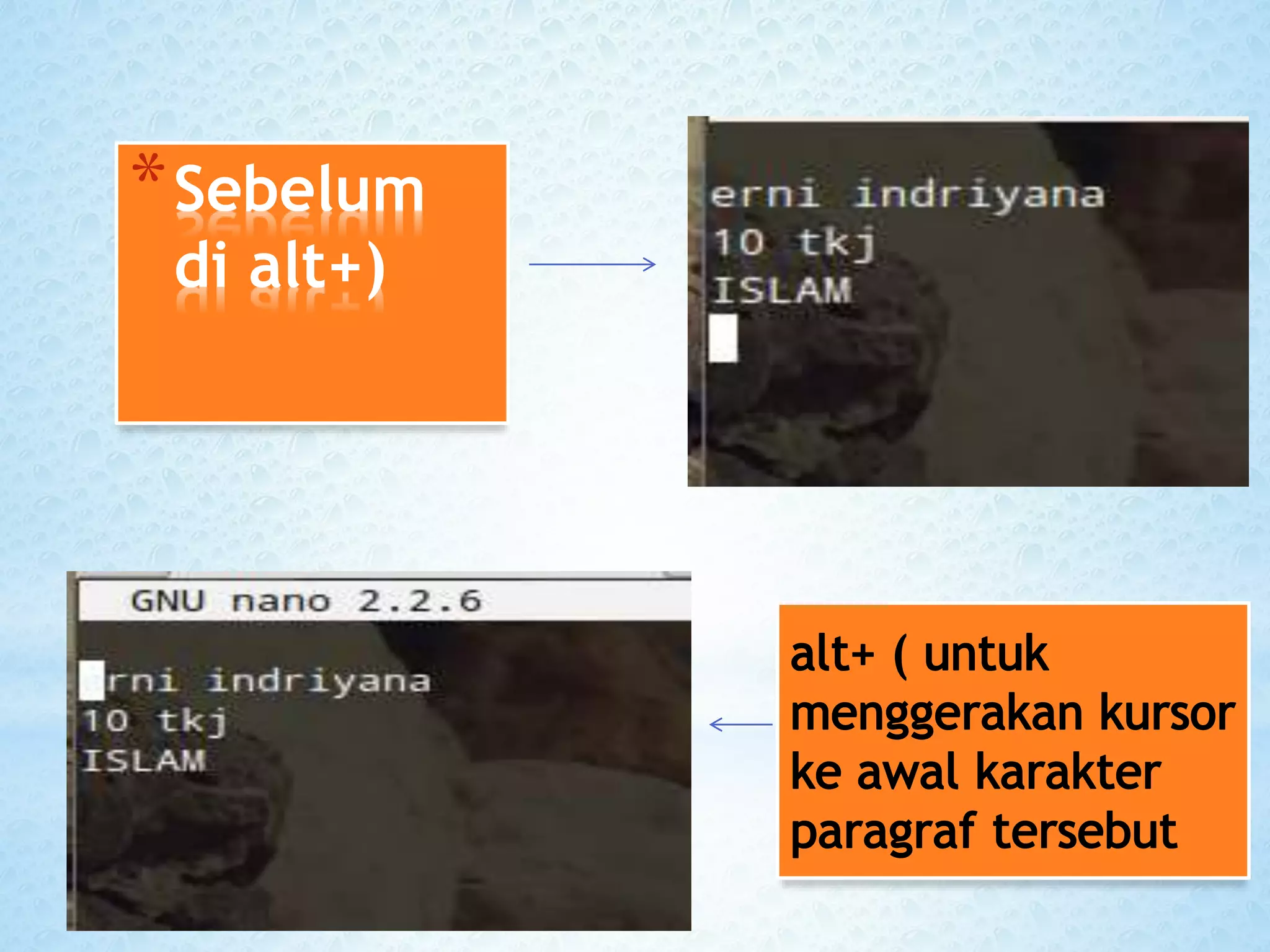 teks editor nano | PPT