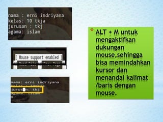 teks editor nano | PPT