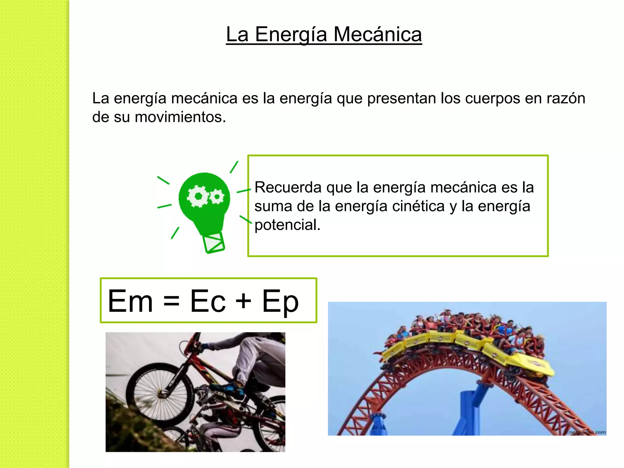 Principio de conservación de la energía mecánica | PPTX
