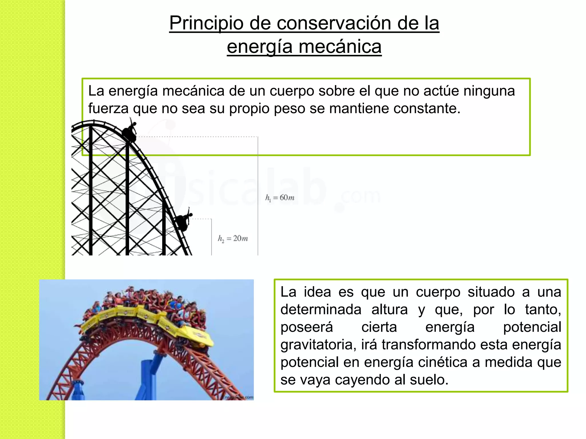 Principio de conservación de la energía mecánica | PPTX