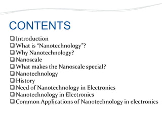 Nanoelectronics | PPTX