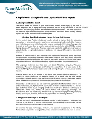 Low Cost Sensor Markets | PDF