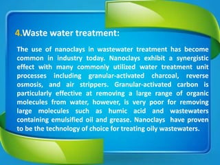 Nano clay and its applications | PPTX