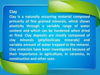 Nano clay and its applications | PPTX