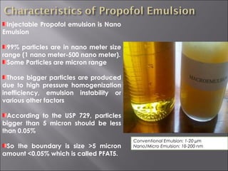 Nano emulsion propofol (Techno Drugs Ltd) | PPT